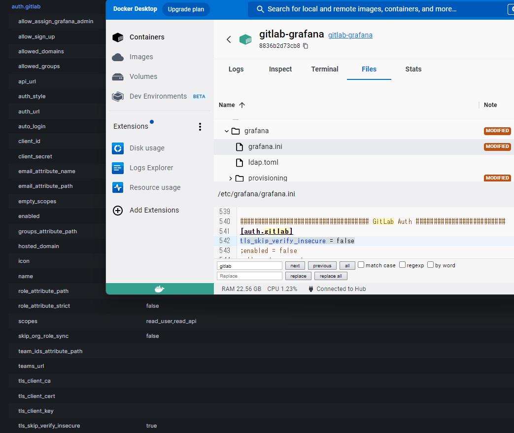 [OAuth]TLS skip verify(GF_AUTH_GITLAB_TLS_SKIP_VERIFY_INSECURE) environment option for GtiLab ...