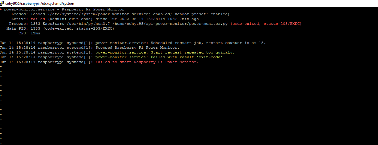 Service occasionally fails: Failed with result 'start-limit-hit' · Issue #39 · David00/rpi-power ...