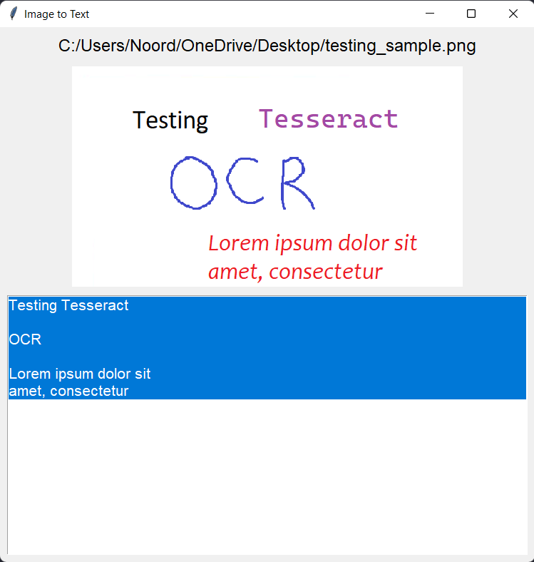 Github Rdhlwltextimage Extracts Text From Image Using Tesseract Ocr