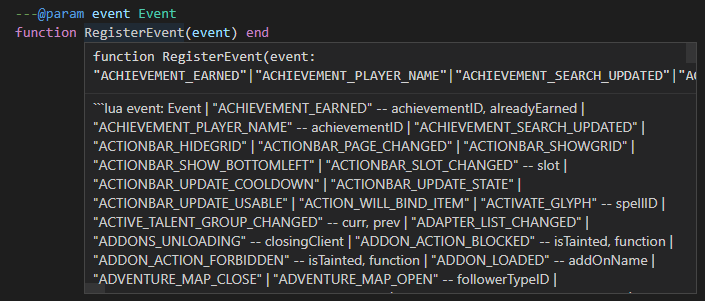 EmmyLua: Hide @alias text when it's too big · Issue #507 · LuaLS/lua-language-server · GitHub