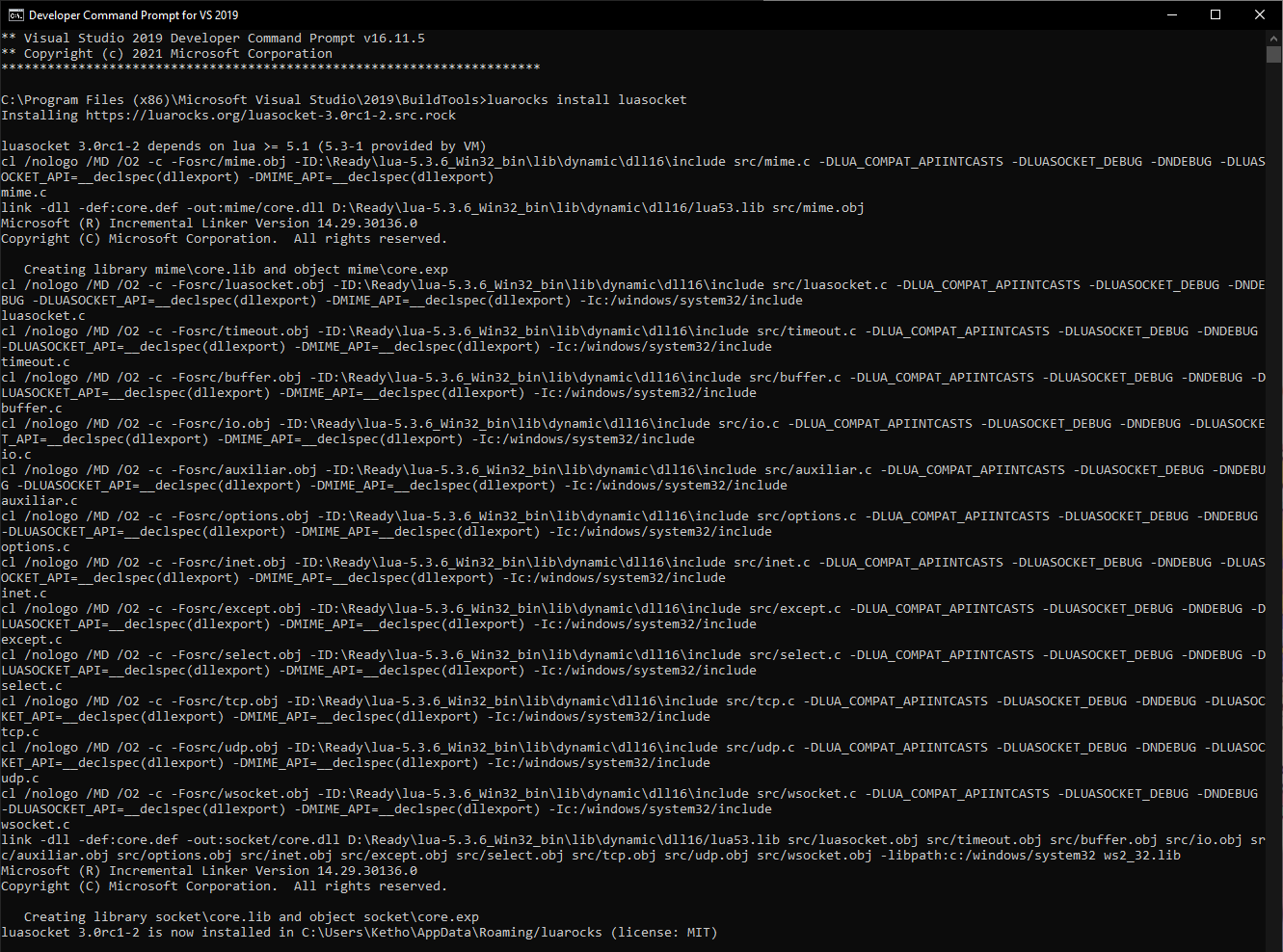 Undefined references when installing with Mingw-w64 · Issue #337 · lunarmodules/luasocket · GitHub