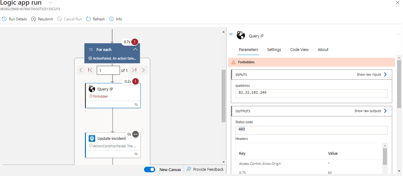 Get-GeoFromIpAndTagIncident playbook run failed · Issue #7435 · Azure/Azure-Sentinel · GitHub