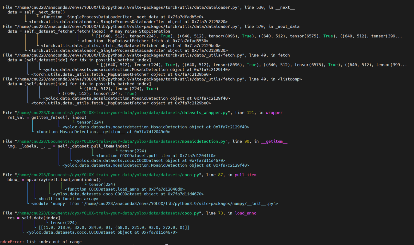 IndexError: list index out of range · Issue #1 · liiiztw/YOLOX-train-your-data · GitHub