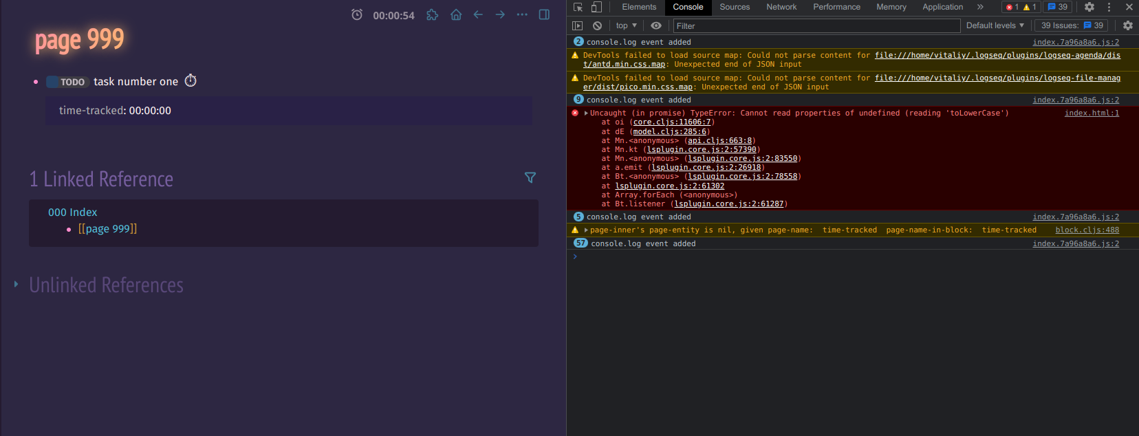 Elapsed time doesn't update in the block property [logseq 0.8.2] · Issue #8 · vyleung/logseq ...