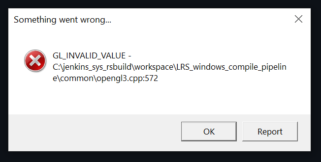 GL_INVALID_VALUE · Issue #10187 · IntelRealSense/librealsense · GitHub