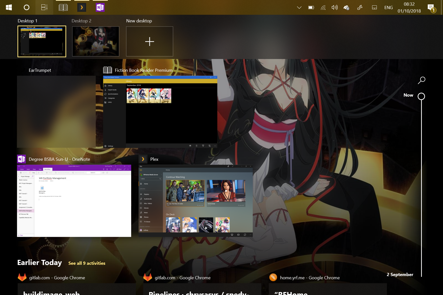 Ghost window appears in task switcher after switching from tablet mode ...
