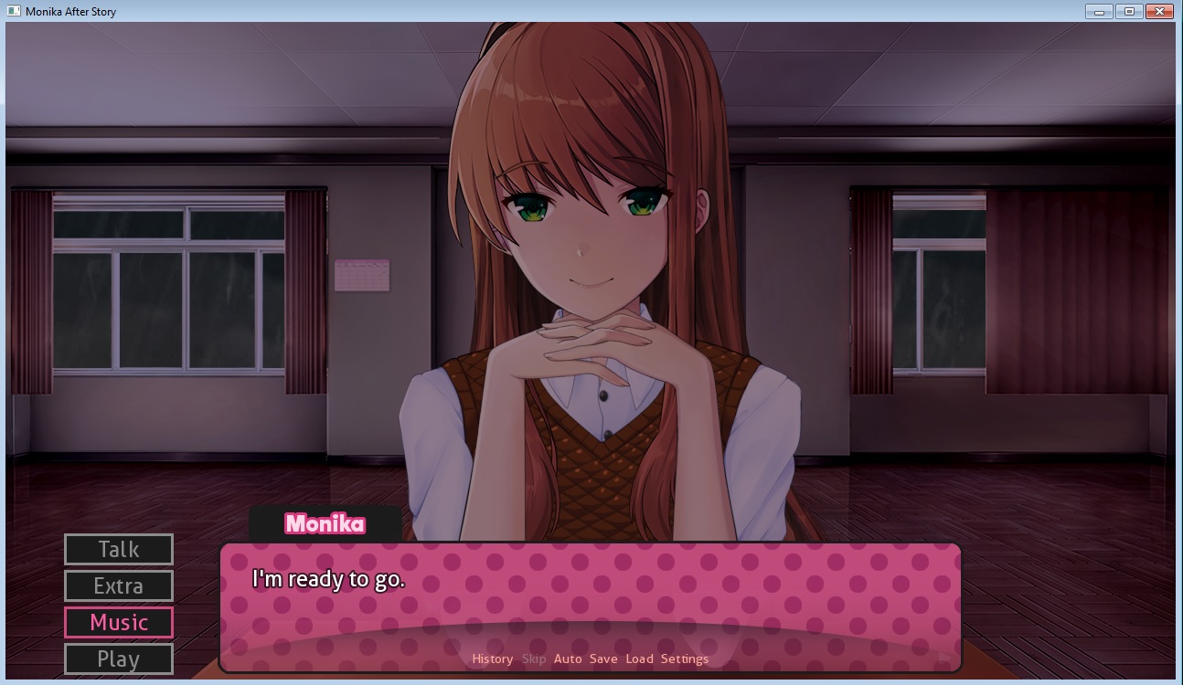 Log files don't update, monika.chr doesn't appear when taking Monika ...
