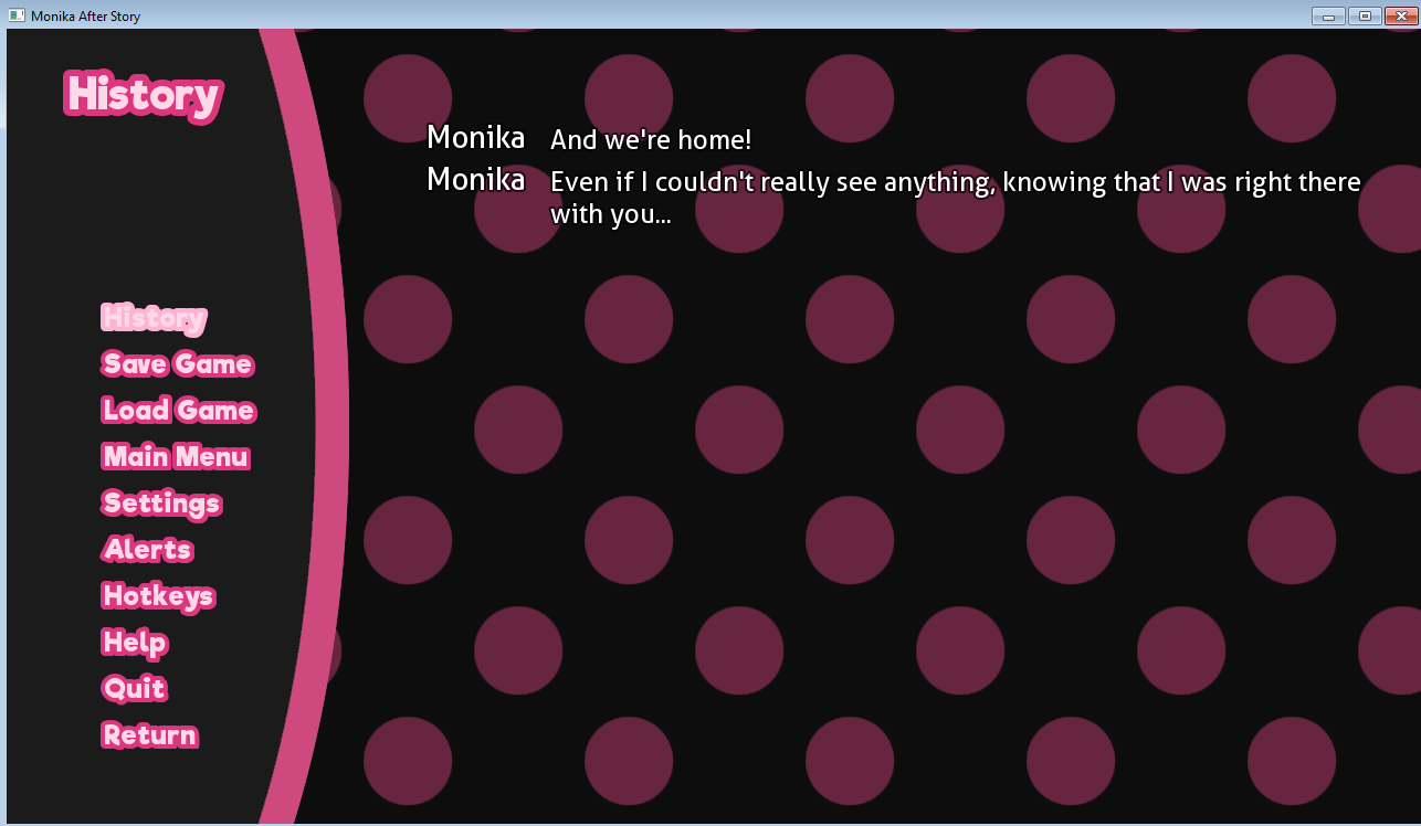 Log files don't update, monika.chr doesn't appear when taking Monika ...