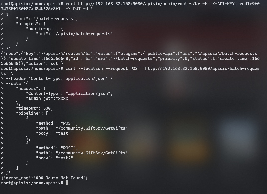 Help Request About Batch Request Always Got 404 Error · Issue 8078 · Apacheapisix · Github 