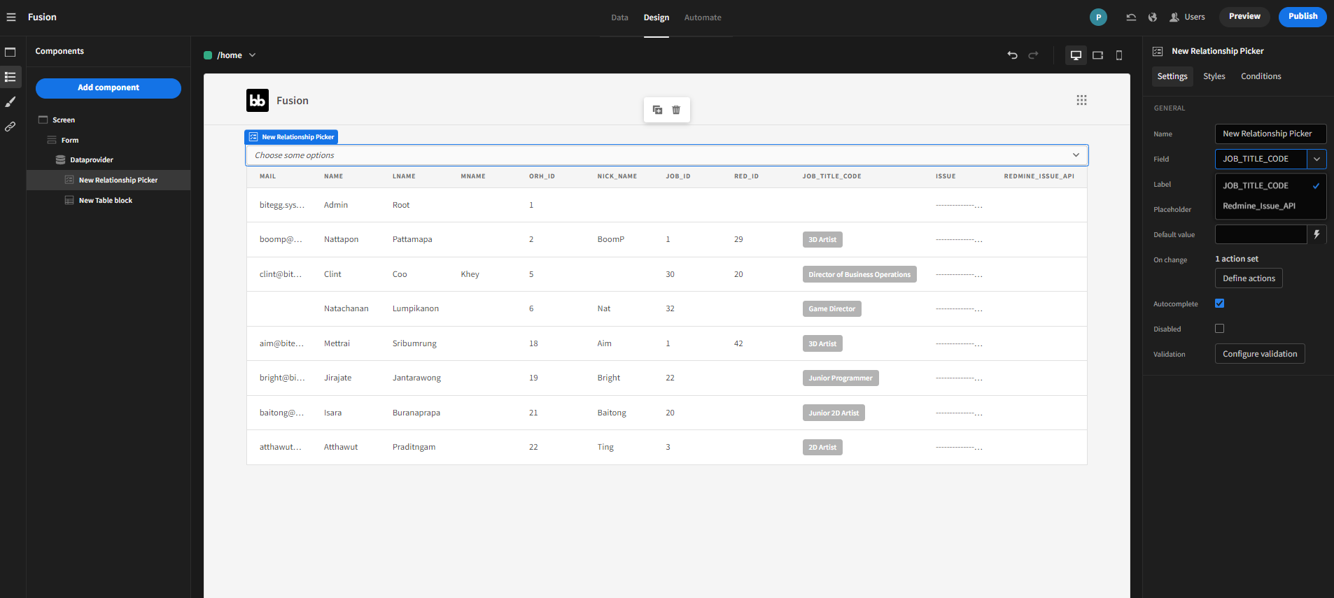 My Relationships Picker is not working on Table Display · Budibase budibase · Discussion #11244 ...
