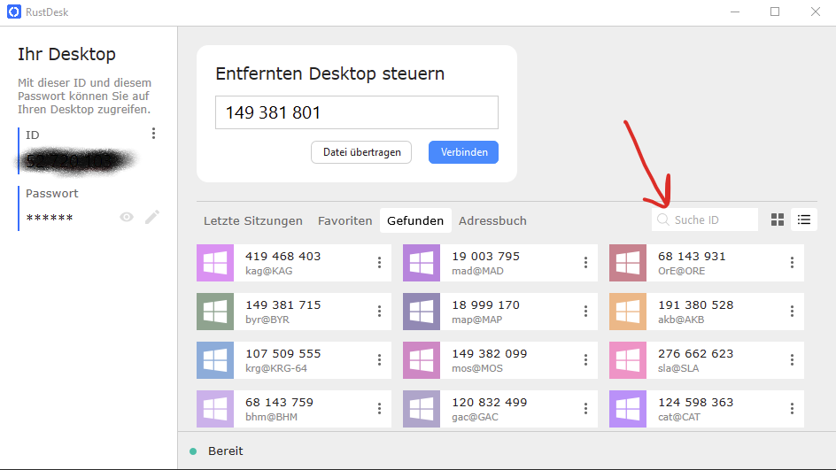 Extend Search Field Username Hostname · Issue 774 · Rustdeskrustdesk · Github 