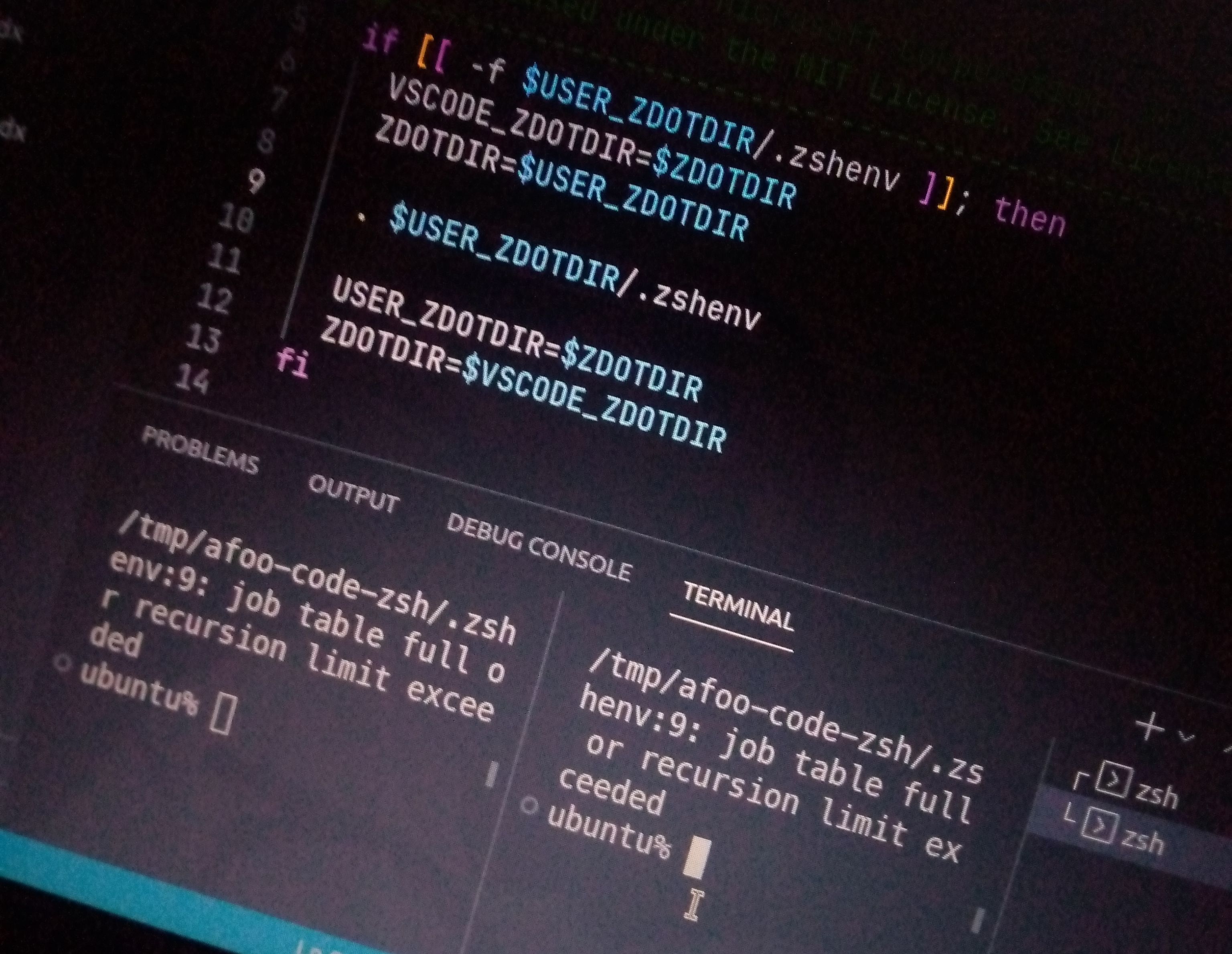 Zsh On Wsl2 Job Table Full Or Recursion Limit Exceeded · Issue 165648 · Microsoftvscode · Github