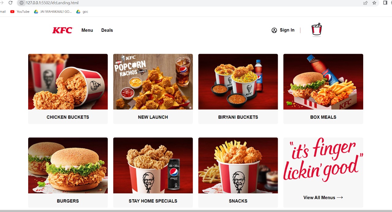 GitHub - Mukul-hub-dotcom/KFC_clone_Project: KFC is a global chicken restaurant brand with a ...