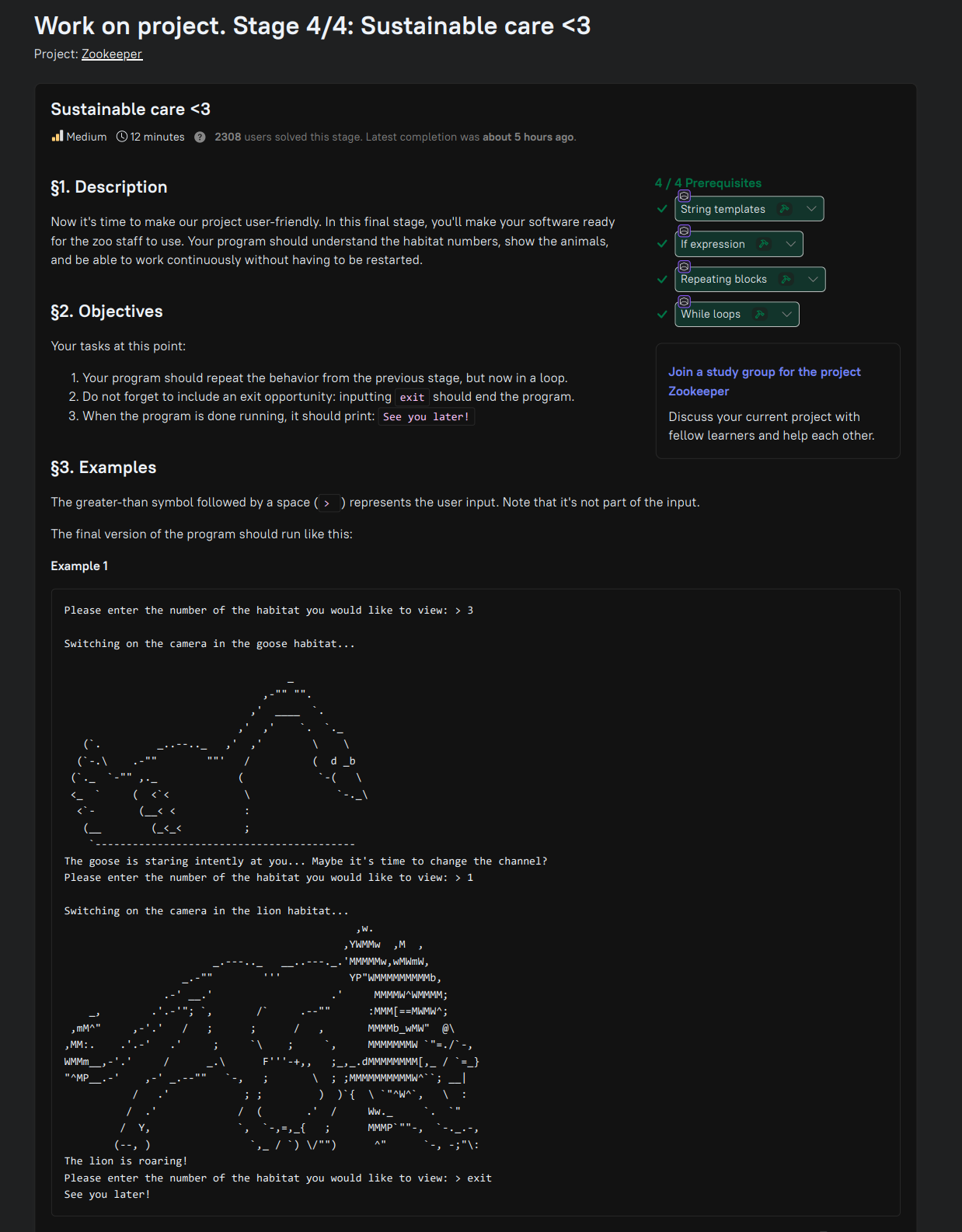 GitHub - Chinazablossom/Zookeeper: This repository contains a list of stages 1 to 4 of my ...