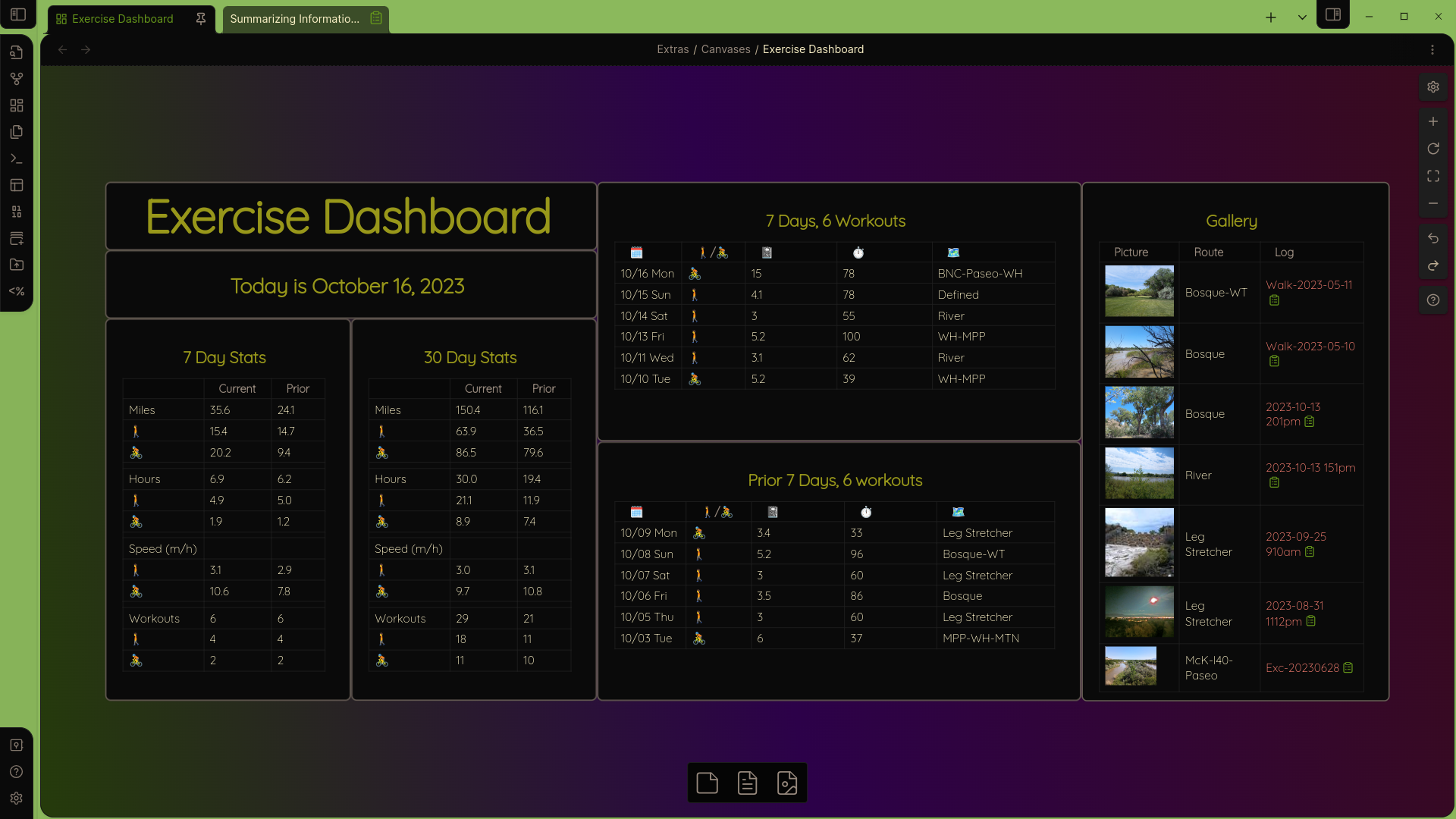 Github Biscotty666obsidian Exercise Dashboard