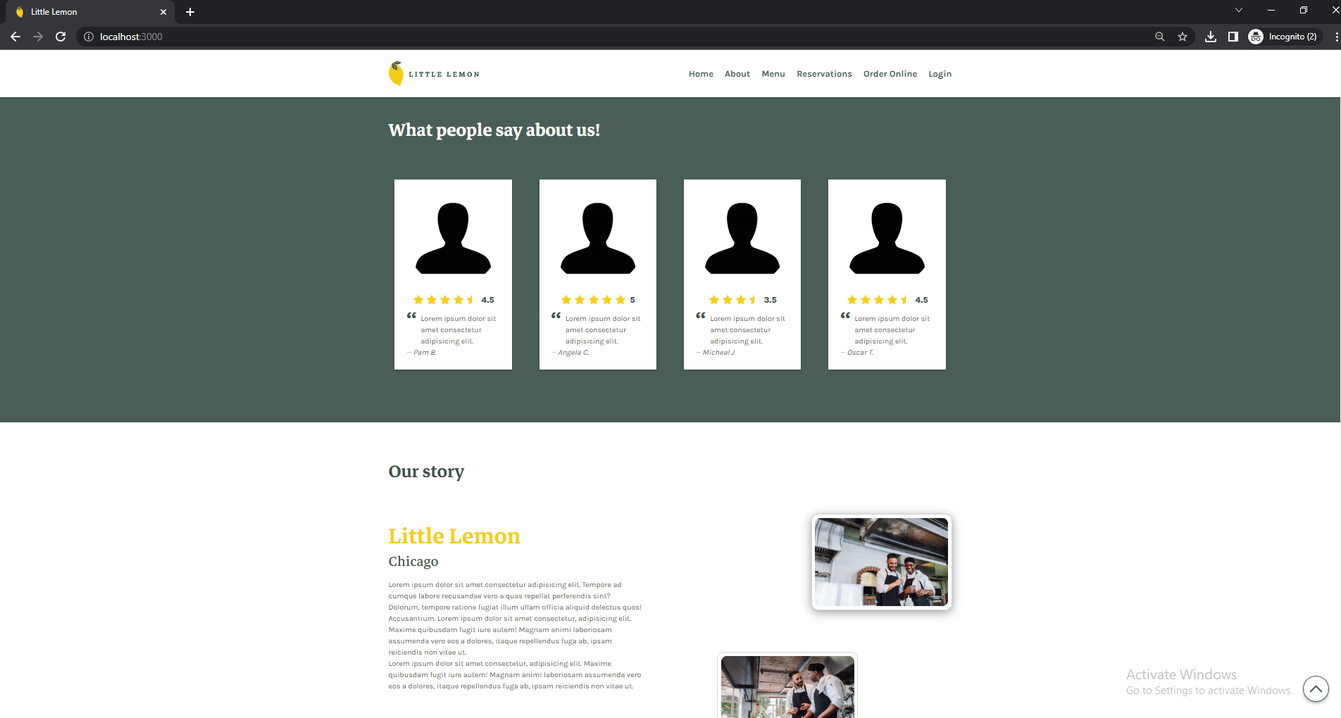 GitHub - Arpita-Amera/Little-Lemon-Restaurant: Reserve a table