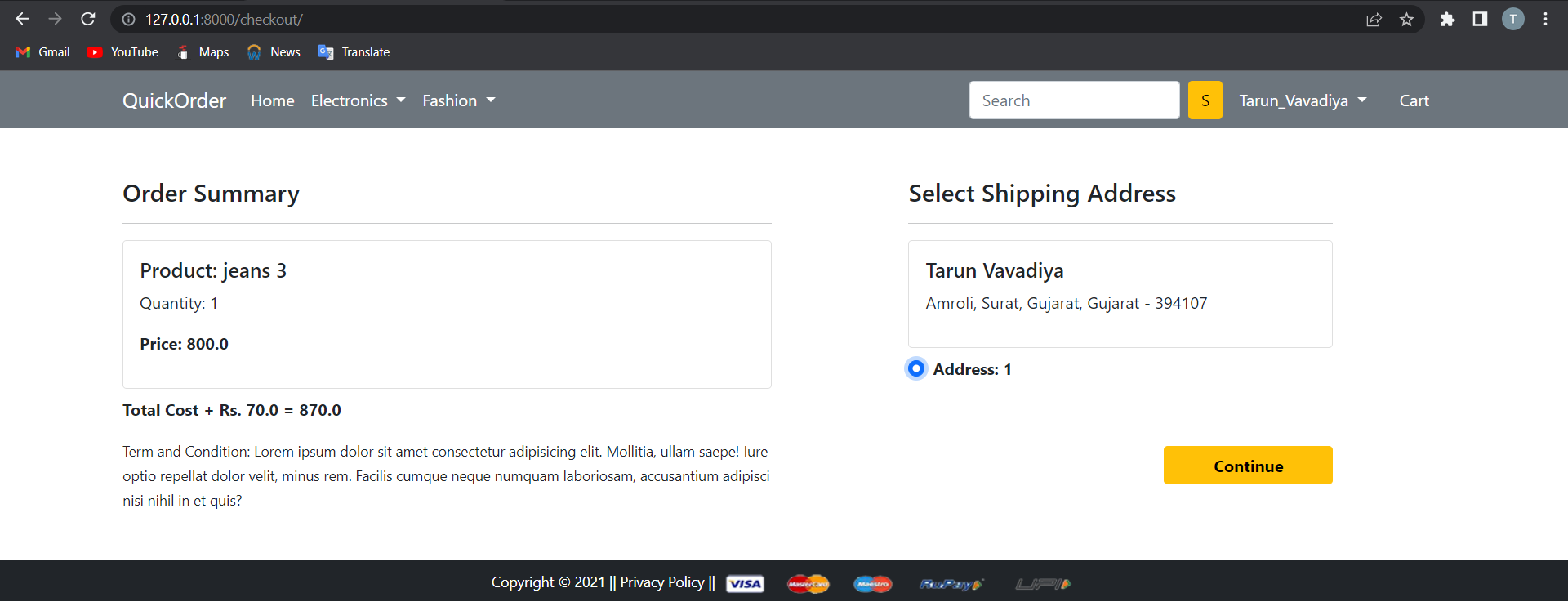 GitHub - TarunVavadiya/Ecommerce-Website: It provides everything we need for online shopping. A ...
