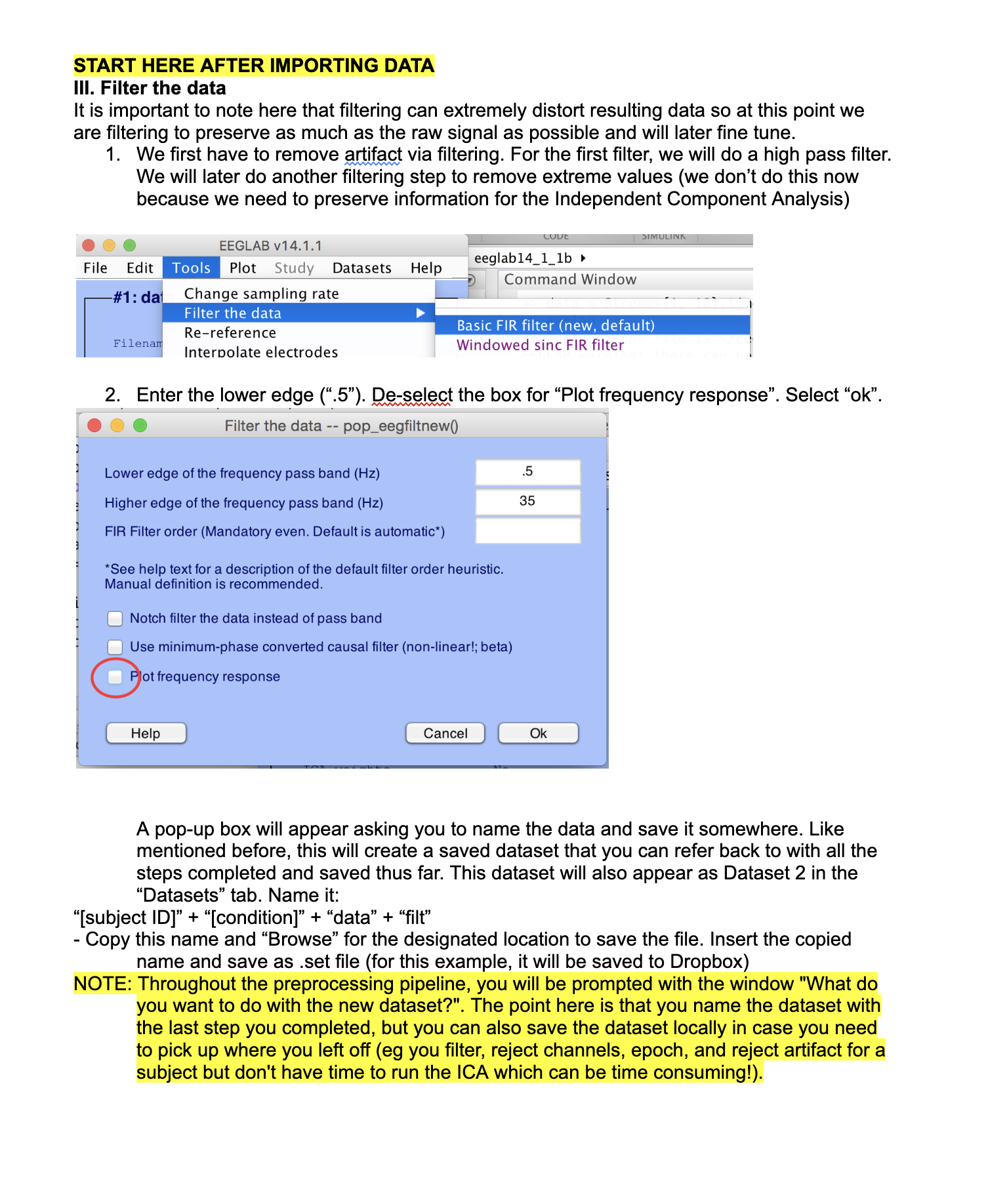 No .fdt file created when filtering data, can't open filtered files · Issue #496 · sccn/eeglab ...