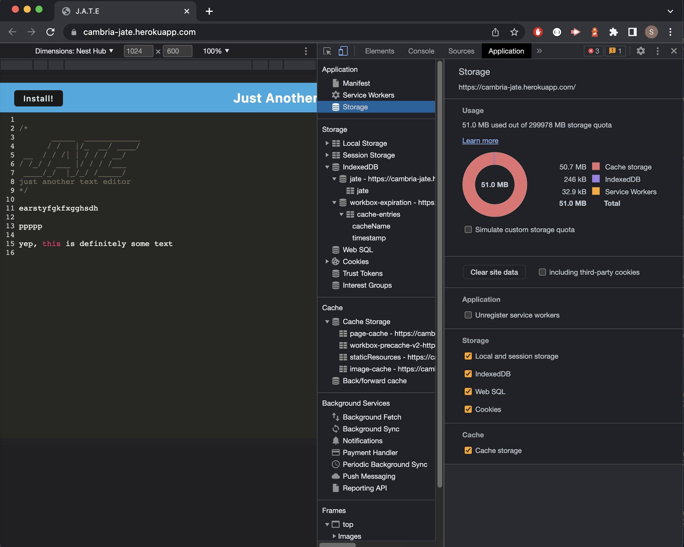 GitHub - StephCambria/PWA-Text-Editor