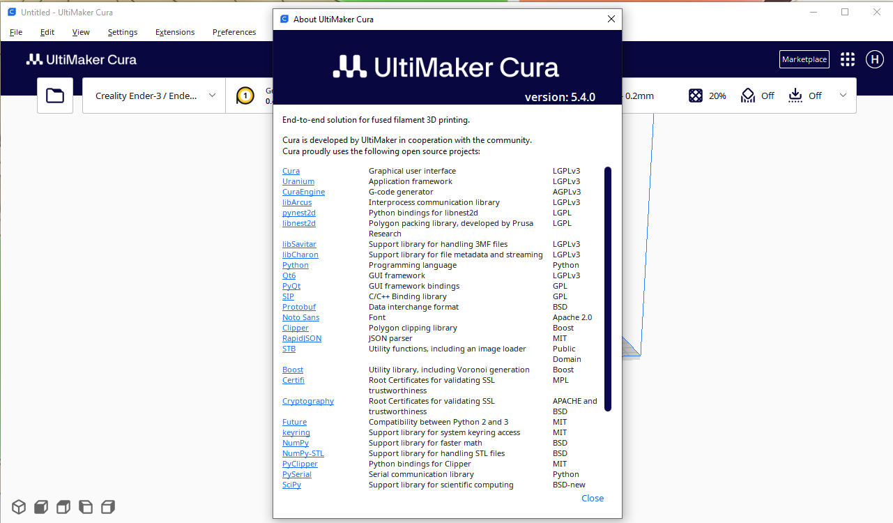 Error When Opening Cura 540 Modulenotfounderror No Module Named Pyqt6qtnetwork · Issue 