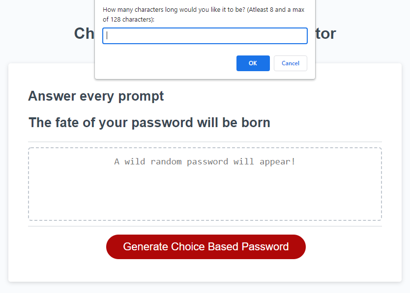 GitHub - Getitdonemin/Choice-Based-Password-Generator