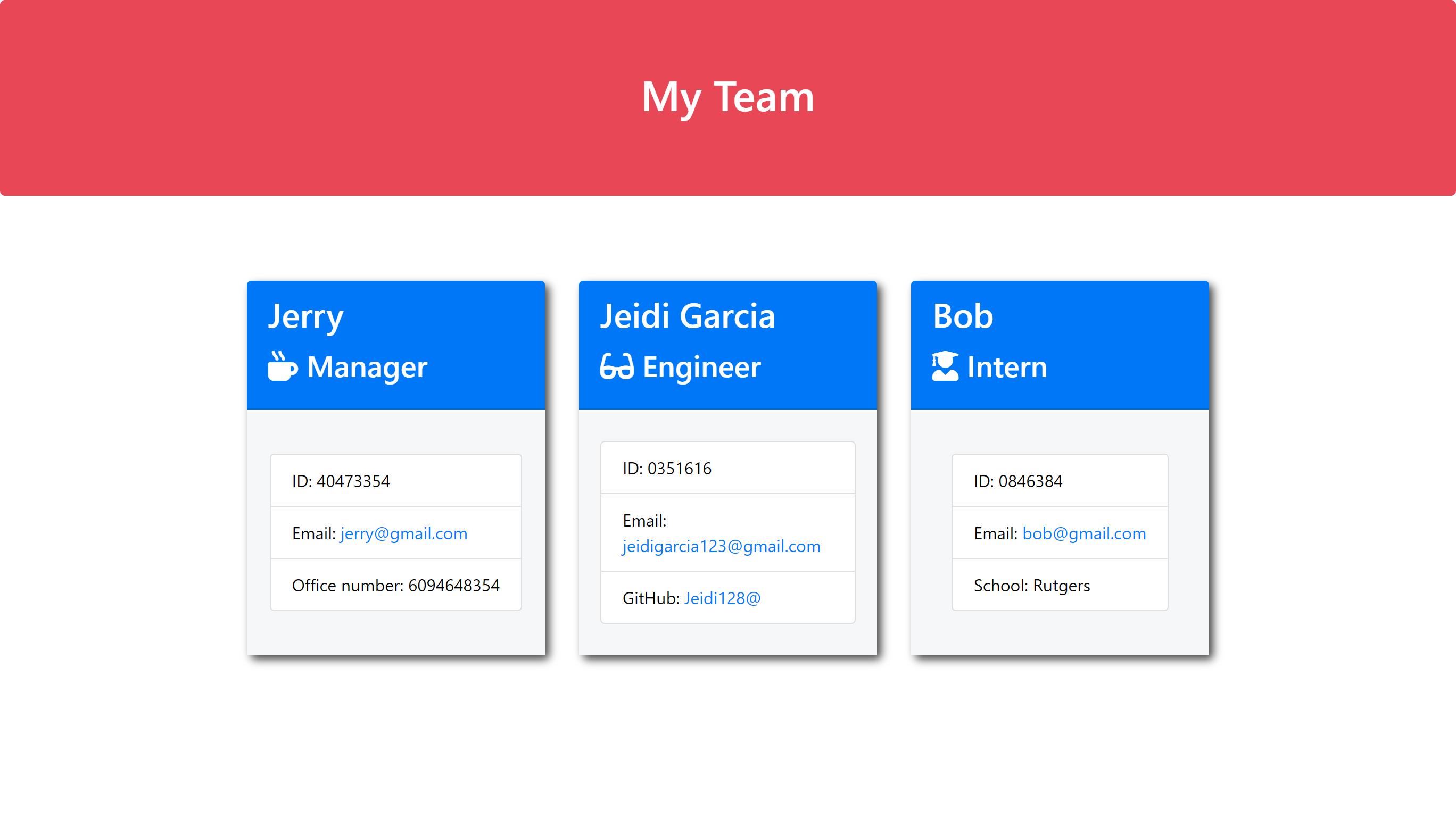 GitHub - JGarcia128/Team-Profile-Generator