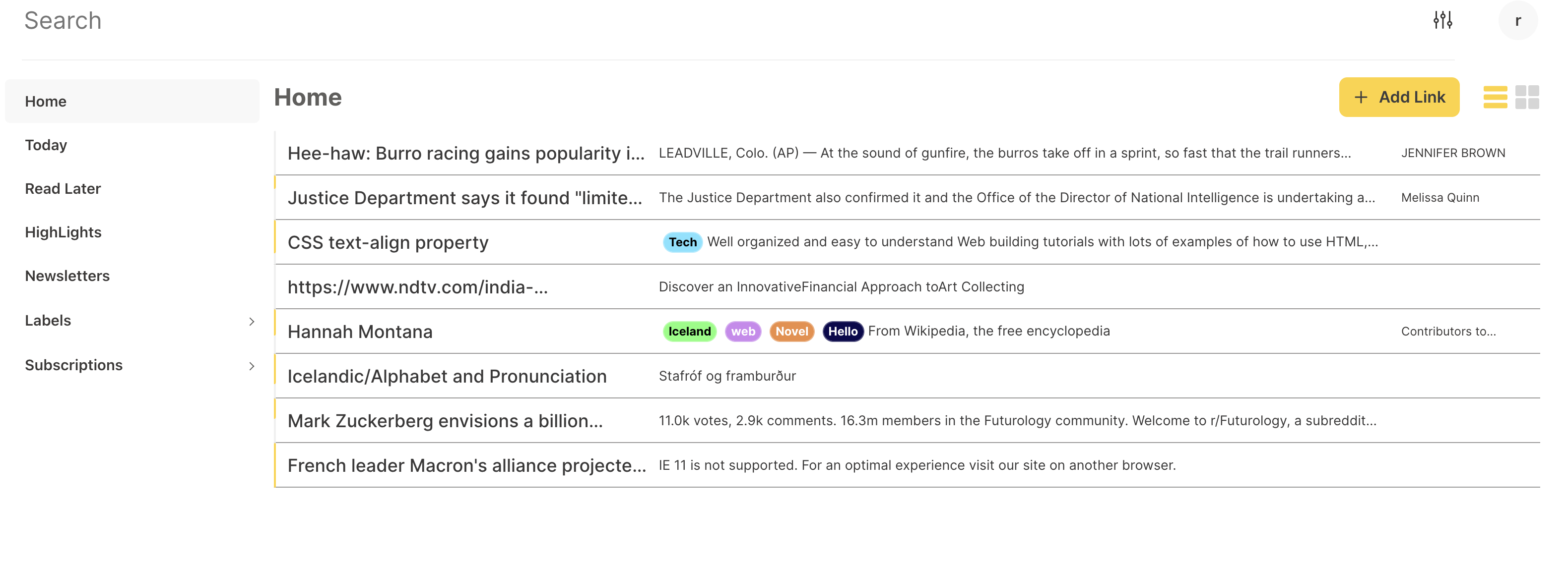 Implement List View Of Improved Library Layout · Issue 1079 · Omnivore 1693