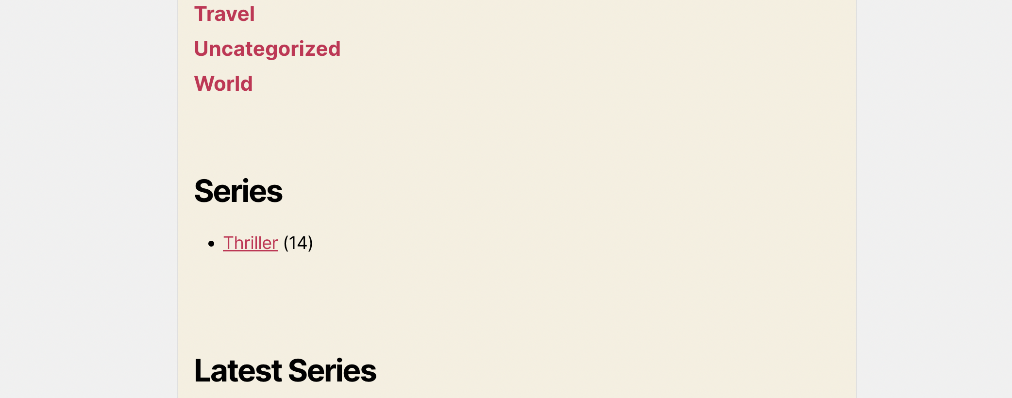 Series Issue In Series Table Of Contents Widget In Exclude Series Field · Issue 681