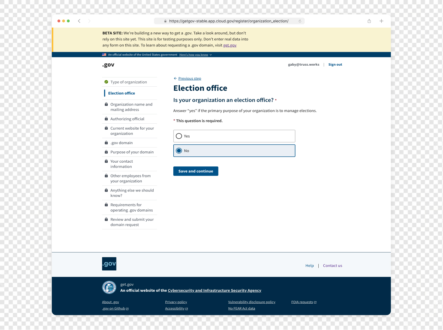 Content Update: Provide more guidance on election offices · Issue #774 · cisagov/manage.get.gov ...