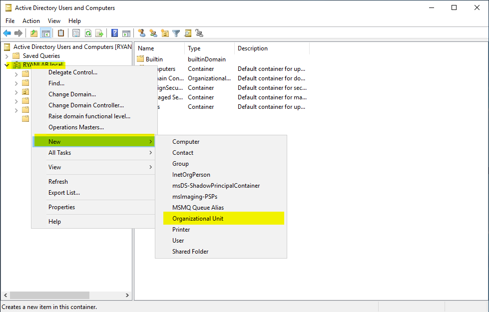 GitHub - Ryan-Sapone/Active-Directory-Setup: Setup of a home lab for ...