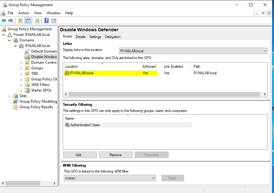 GitHub - Ryan-Sapone/Active-Directory-Setup: Setup of a home lab for ...