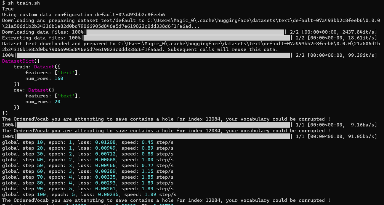 run problem · Issue #2 · HarderThenHarder/transformers_tasks · GitHub