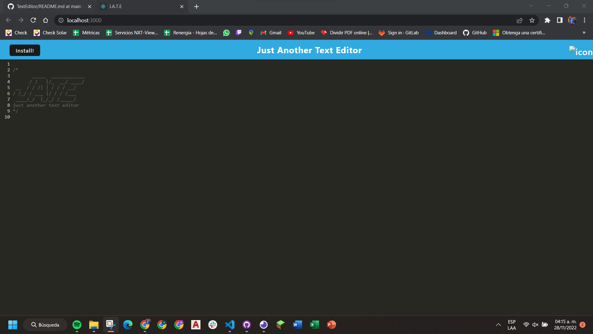GitHub - aletsmc07/TextEditor: Challenge 19
