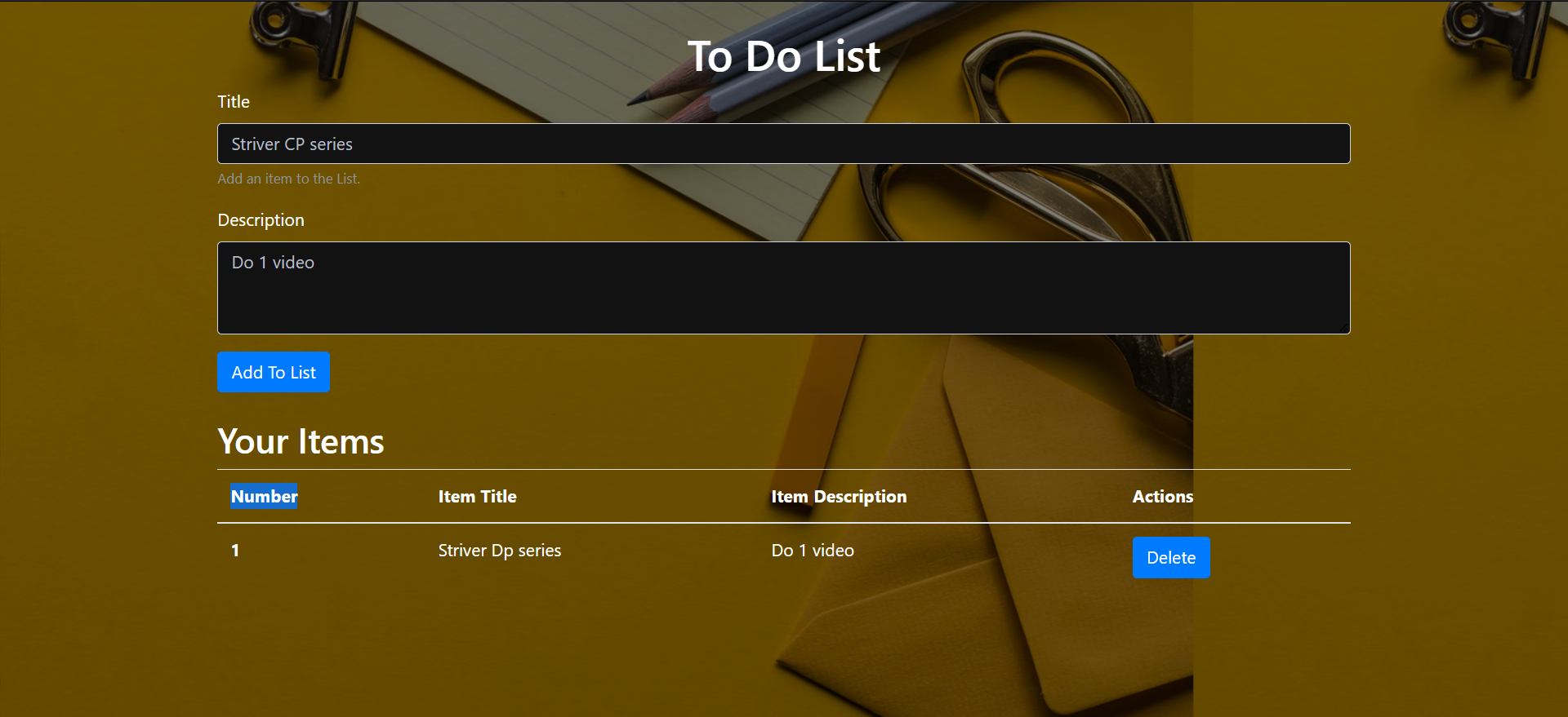 GitHub - tejas-ghodkhande/ToDoList