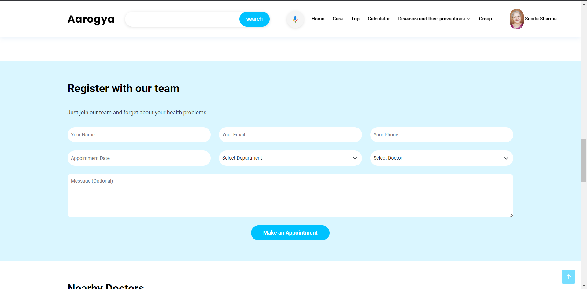 GitHub - tejas-ghodkhande/Aarogya: The main aim of this application is to have Sunita sharma or ...