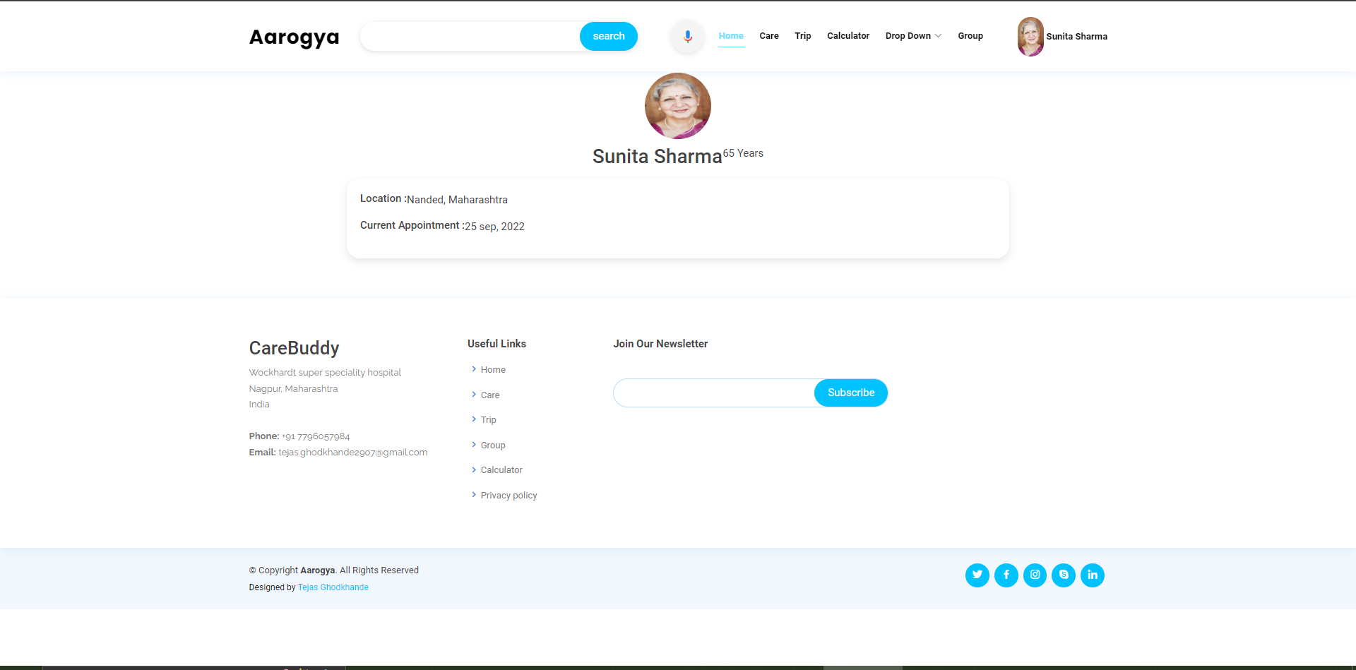 GitHub - tejas-ghodkhande/Aarogya: The main aim of this application is to have Sunita sharma or ...