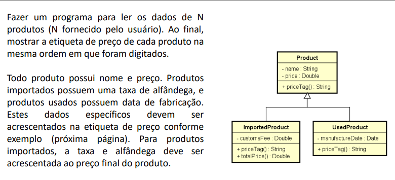 GitHub - Glauber8289/Polimorfismo: Fazer um programa para ler os dados de N produtos (N ...