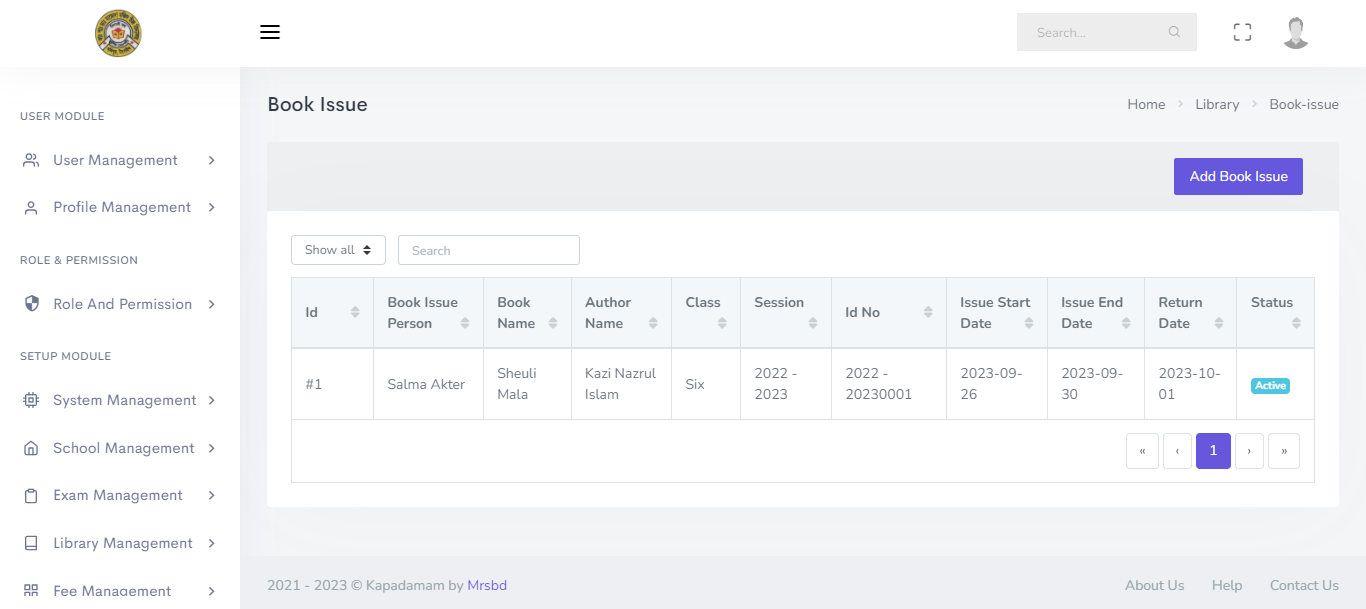 Github Mostafizur008 School Management System