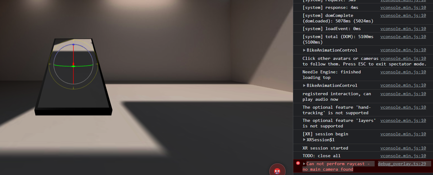 Mozilla WebXR viewer - Using Bike demo, the X button to close AR and bottom UI don't show - Dom ...