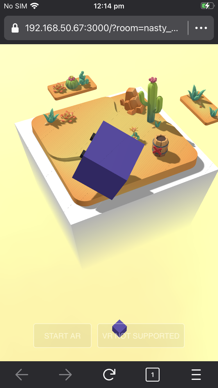 Collaborative Sandbox - on exit of AR can see own XR Avatar for a short ...