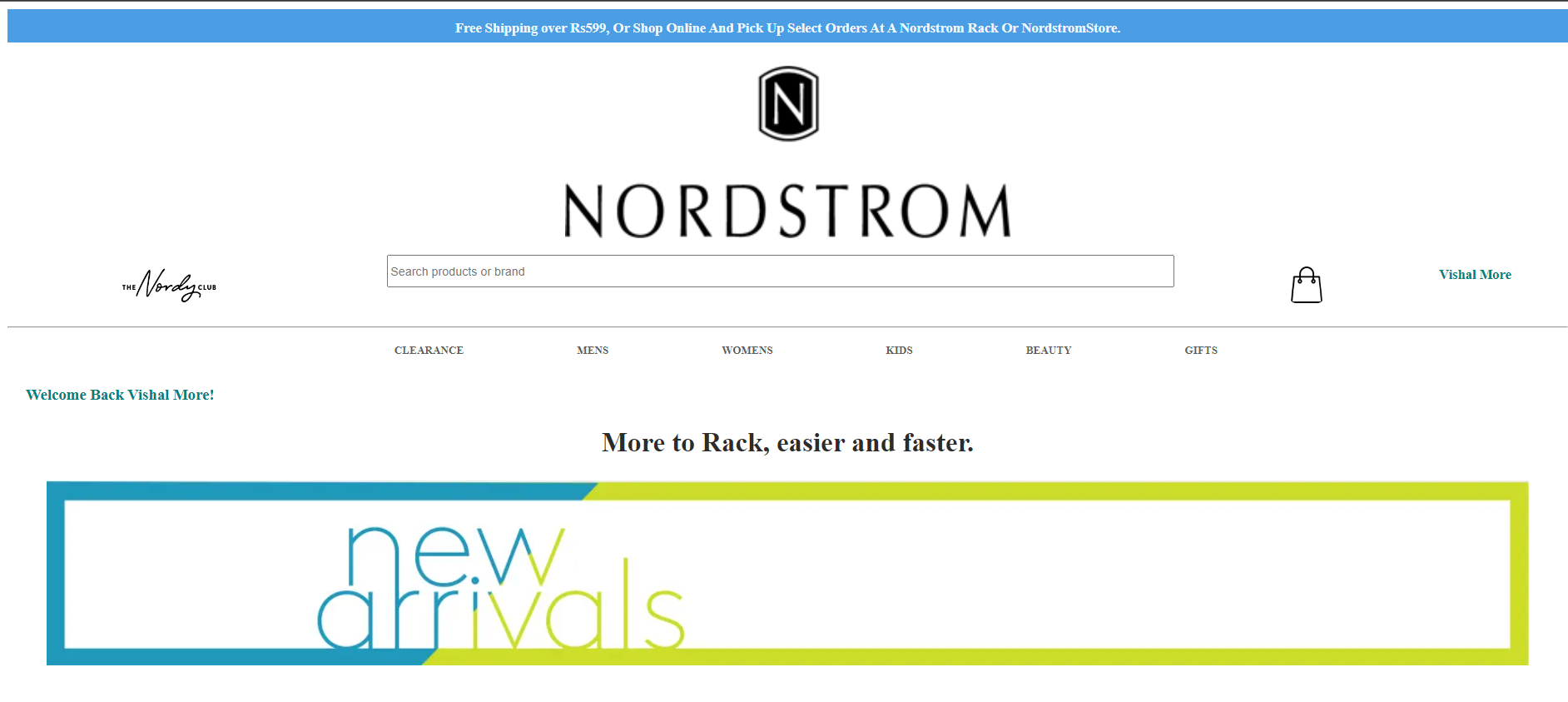 GitHub - morevishal99/NordStrom-Clone: A clone of an ecommerece website ...