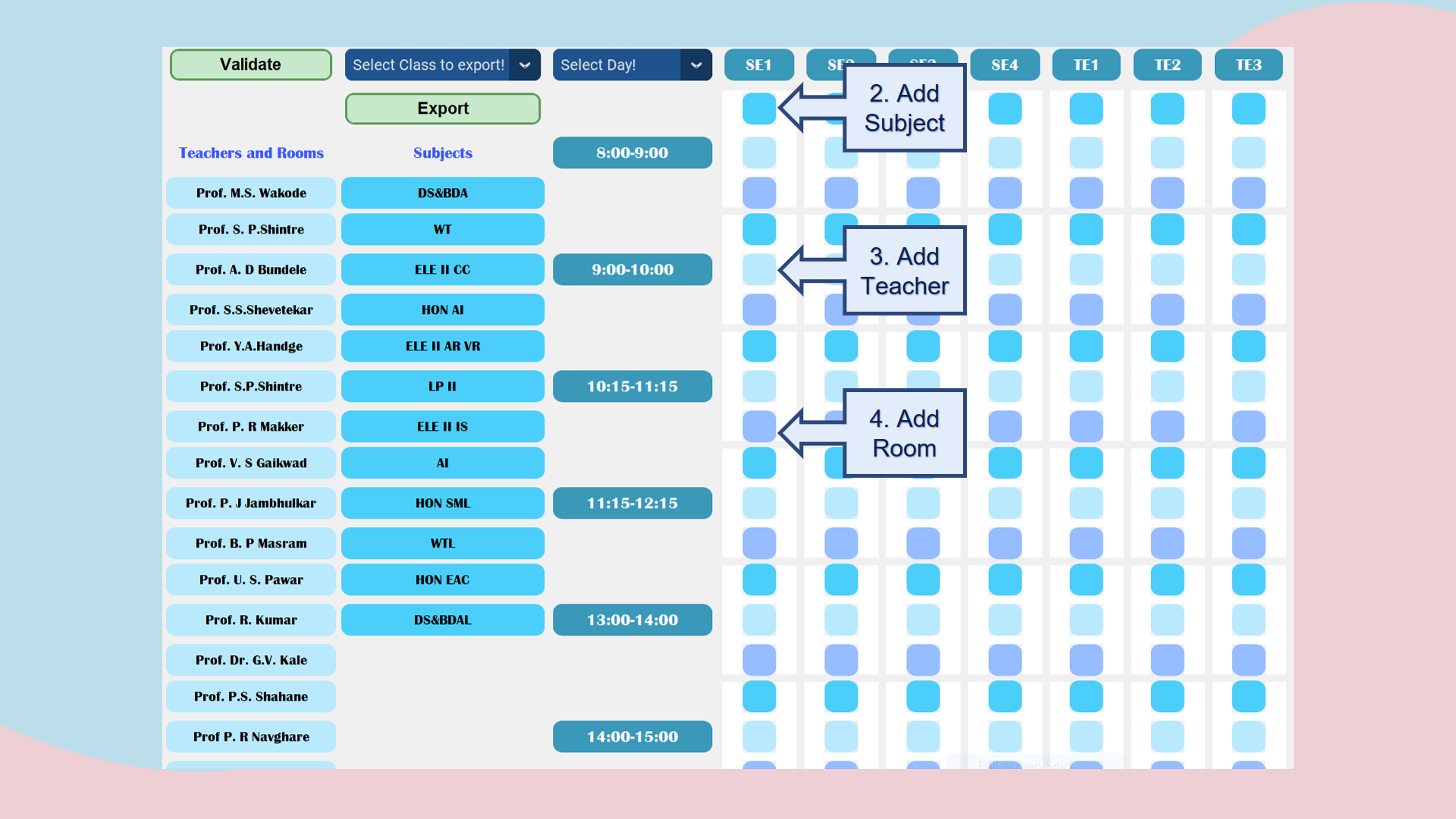 GitHub - Sahil-R-Kale/Clash-Free: ClashFree is an automatic timetable builder and validation tool