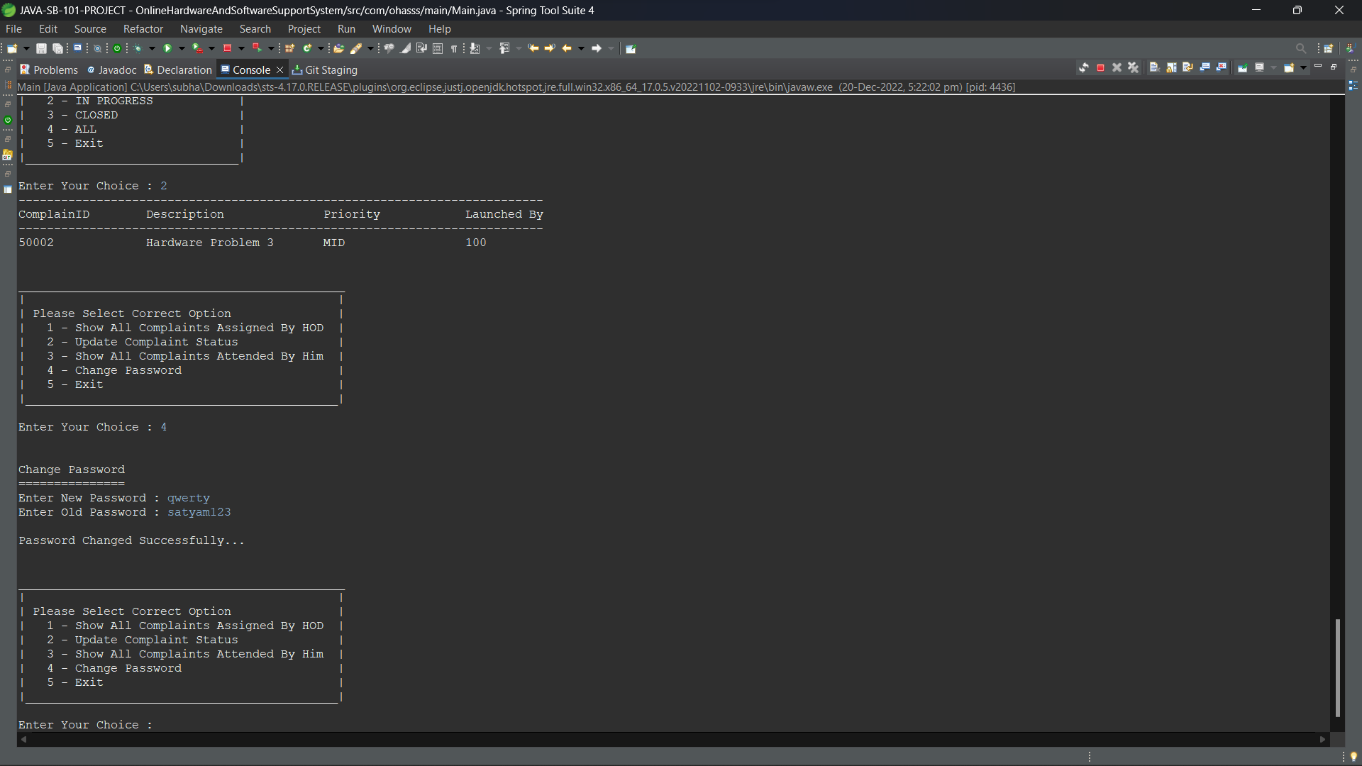 GitHub - abishekatl/Online-Hardware-And-Software-Support-System: A console based Online Hardware ...