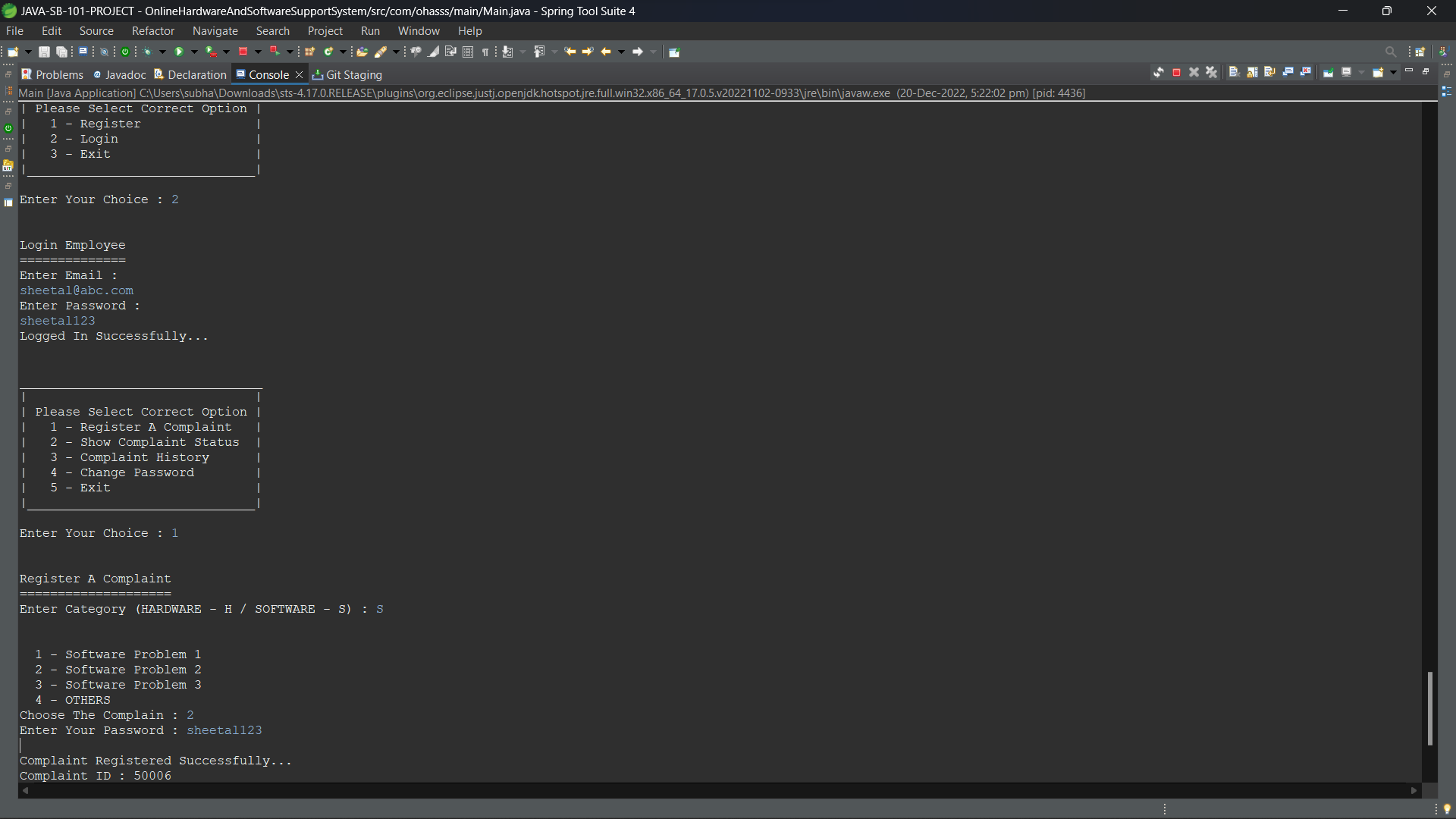 GitHub - abishekatl/Online-Hardware-And-Software-Support-System: A console based Online Hardware ...