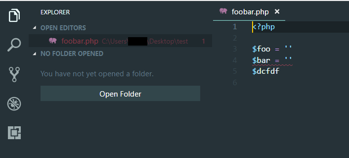 php validation not working when folder is open in explorer · Issue #46054 · microsoft/vscode ...