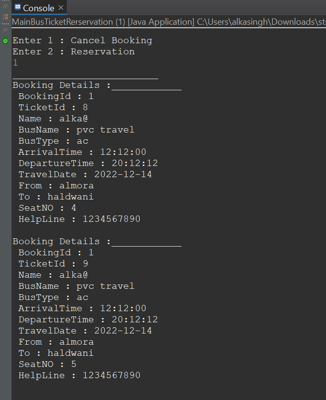 Github Alka1520busticketbookingapp This Is A Console Based Application Named As Bus Ticket