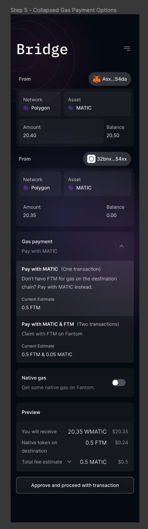 [QA] Mobile: Text in the “Gas payment” section should be left-aligned · Issue #281 · wormhole ...