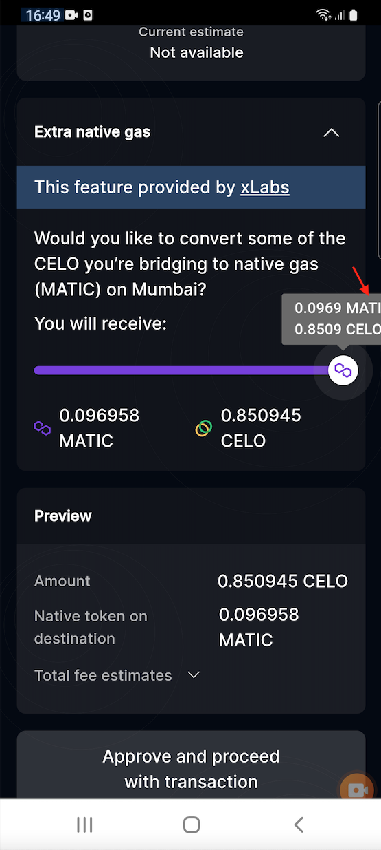[QA] Text on the tooltip in “Extra native gas” section is not fully visible on small screen ...