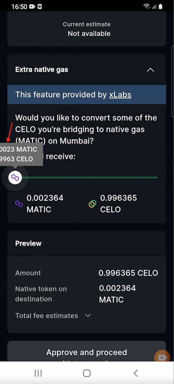 [QA] Text on the tooltip in “Extra native gas” section is not fully visible on small screen ...