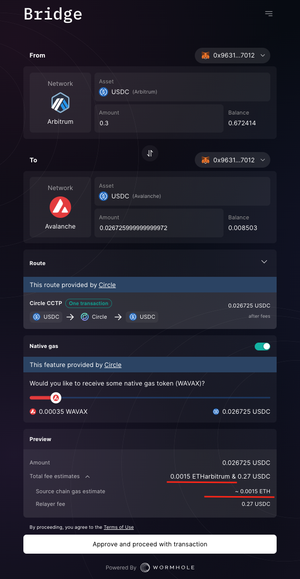 [QA] Source chain gas estimate is shown in ETH instead of ETHoptimism · Issue #976 · wormhole ...